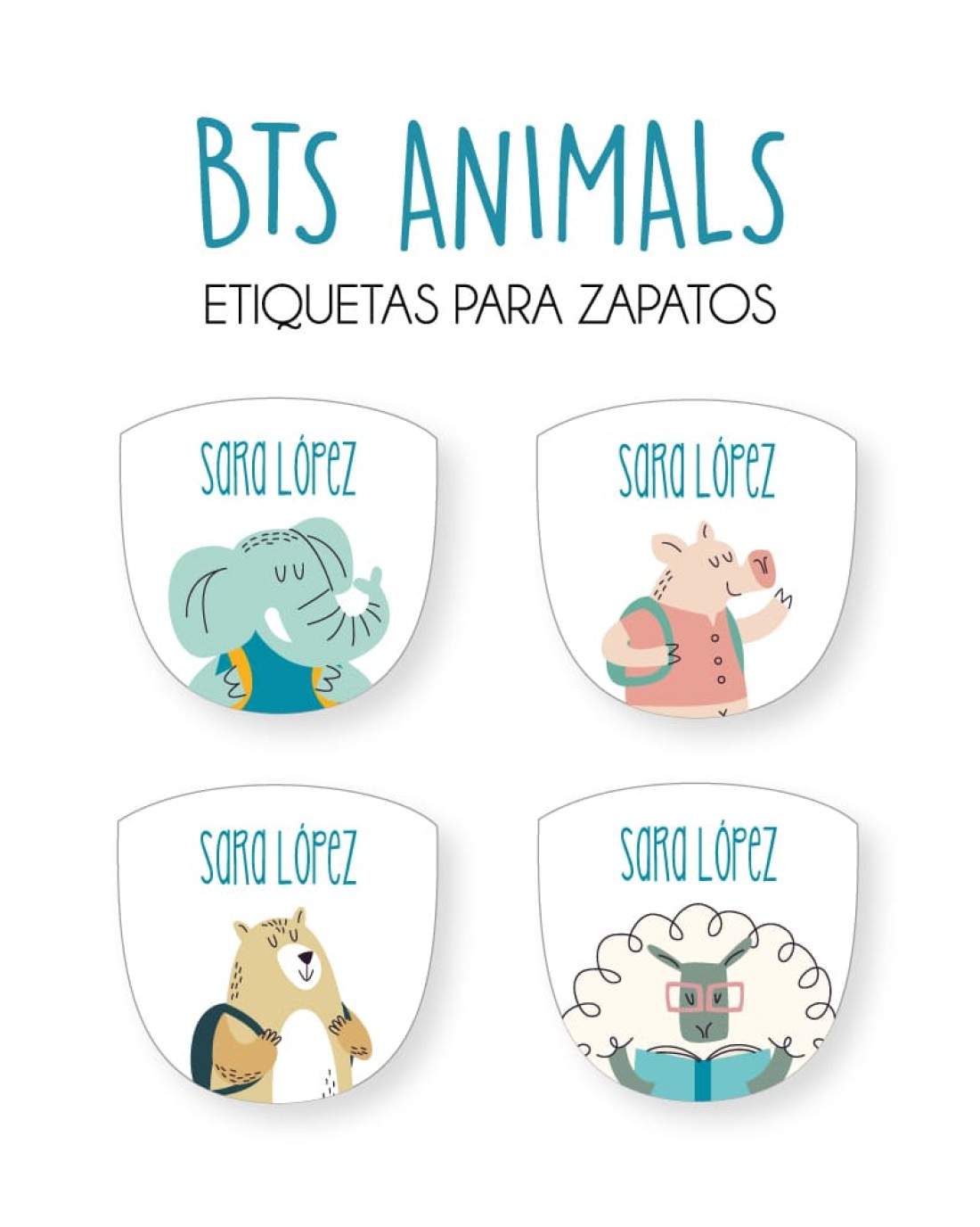 StampaZapato Bts Animals - Zapato Bts Animals\etiquetas_personalizadas