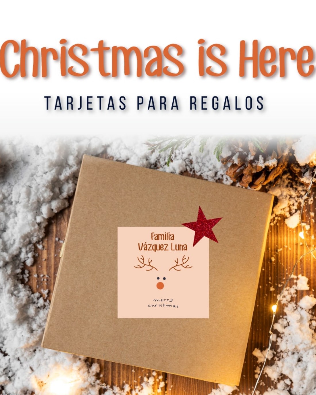 Stampa | Tarjetas para Regalos de Navidad | Personaliza tus Regalos