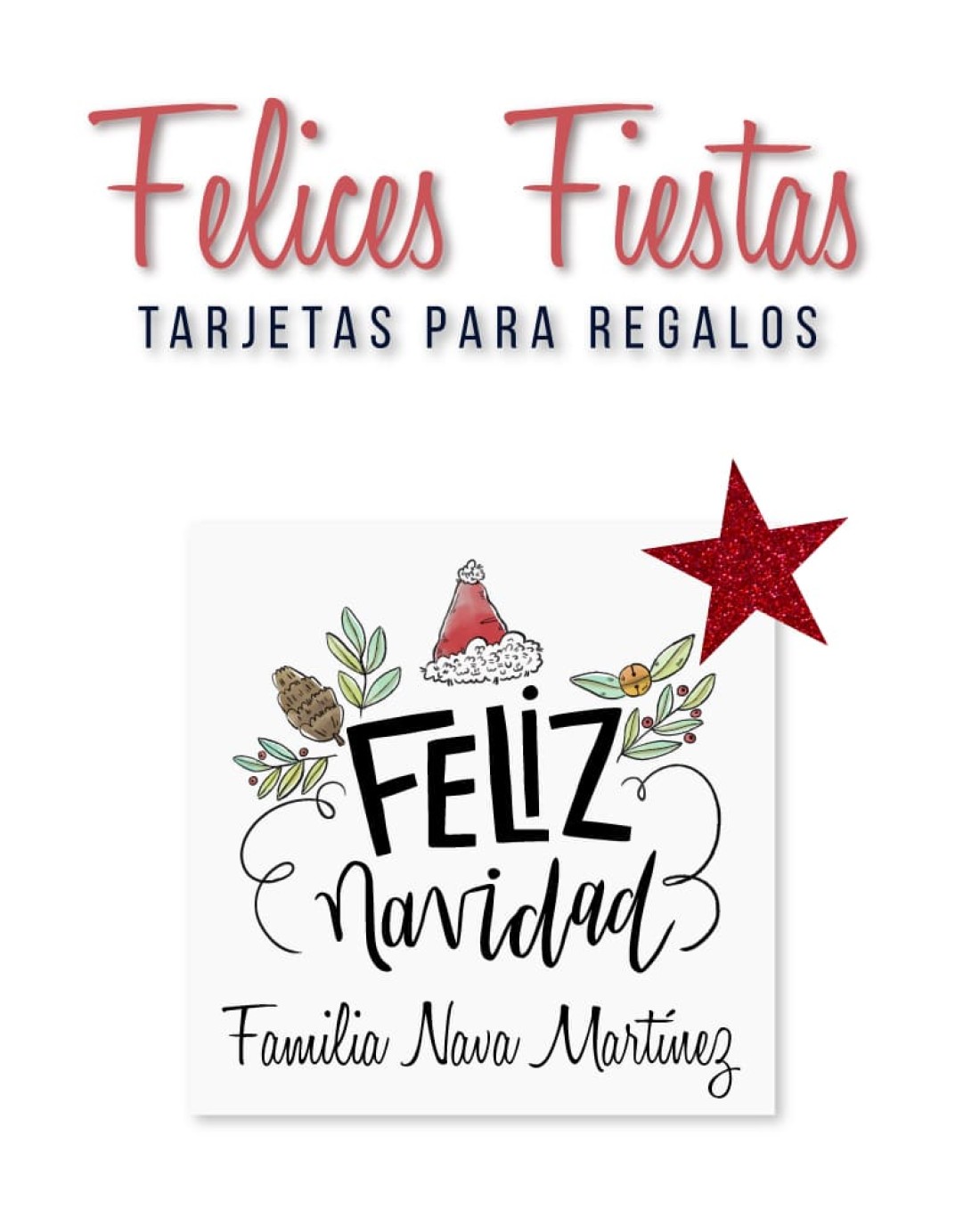 Stampa | Tarjetas para Regalos de Navidad | Personaliza tus Regalos