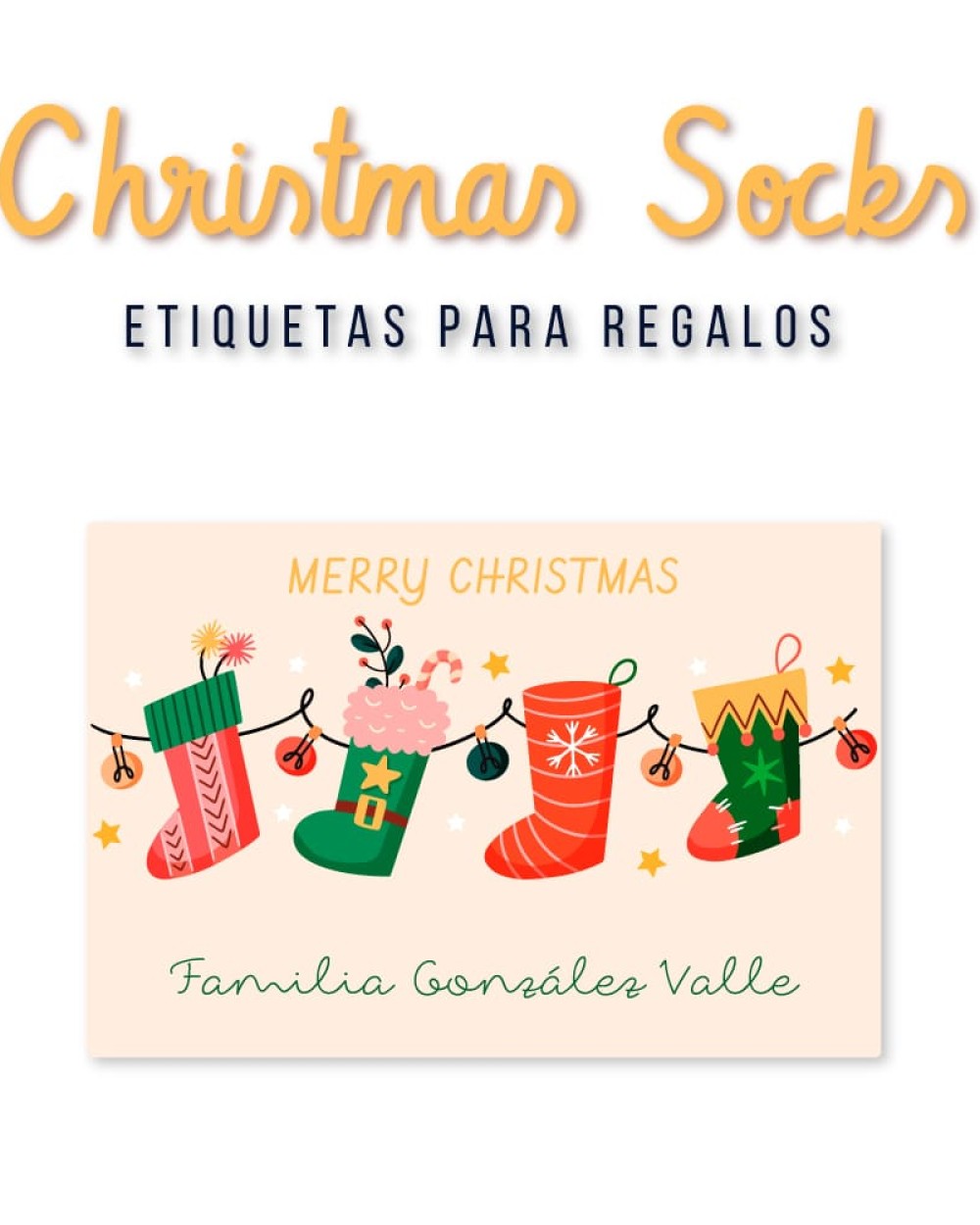 Stampa | Etiquetas para Regalos de Navidad | Personaliza tus Regalos