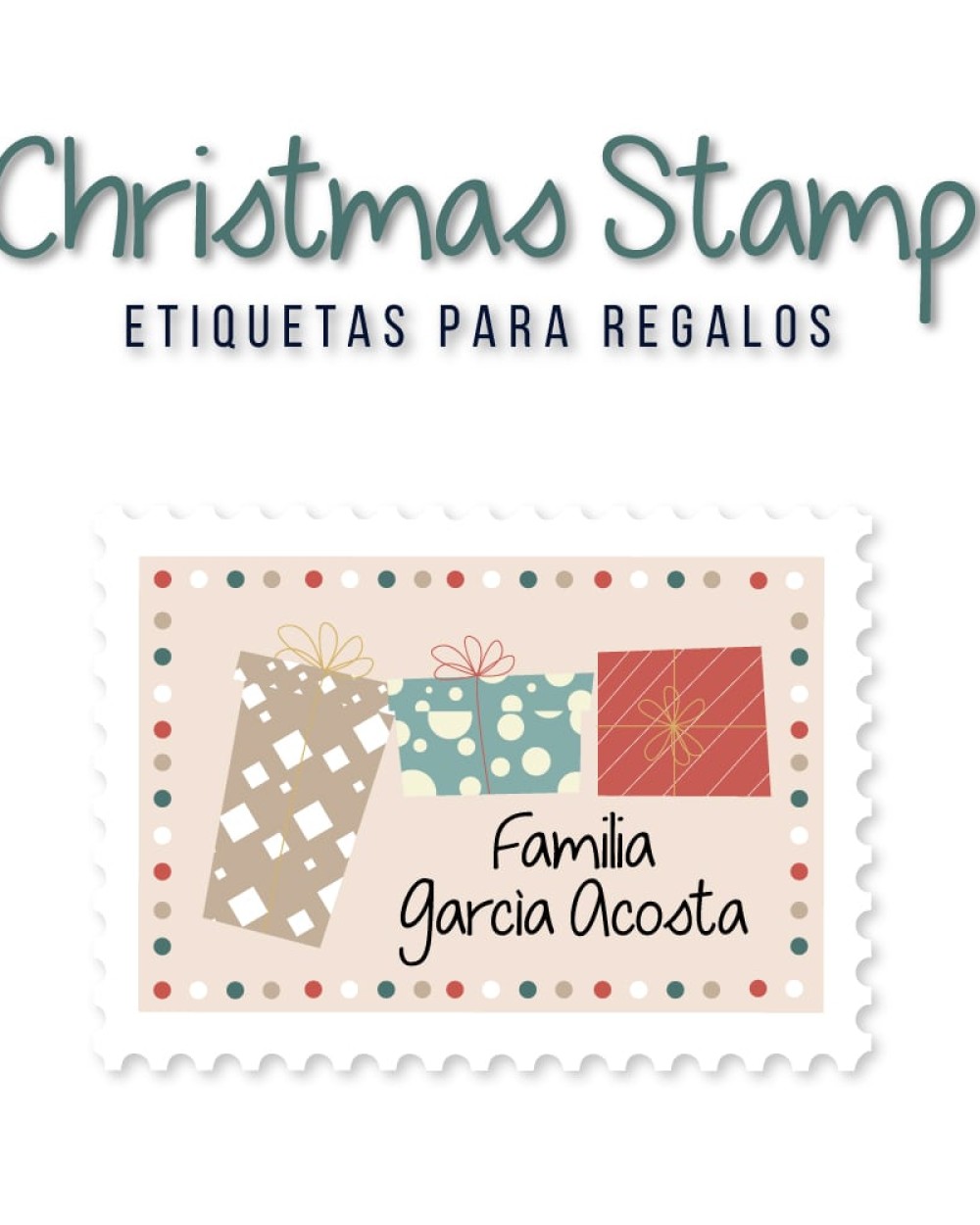 Stampa | Etiquetas para Regalos de Navidad | Personaliza tus Regalos