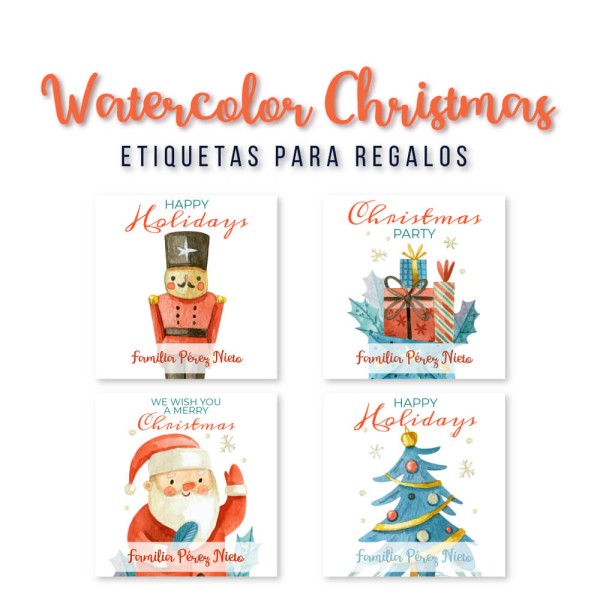 Stampa | Etiquetas para Regalos de Navidad | Personaliza tus Regalos