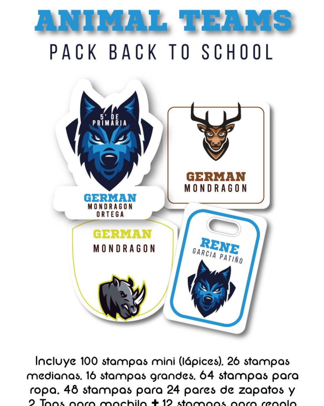 Pack Back to School Animal Teams - Pack Back to School Animal Teams\