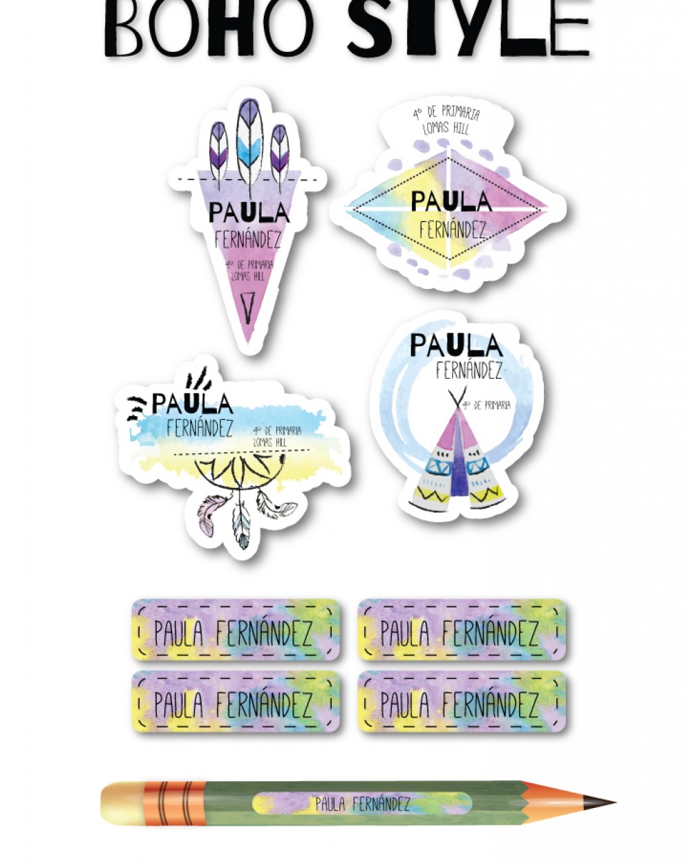 Stampa | Etiquetas Adhesivas para Escuela | Stampa México - Resistentes ...