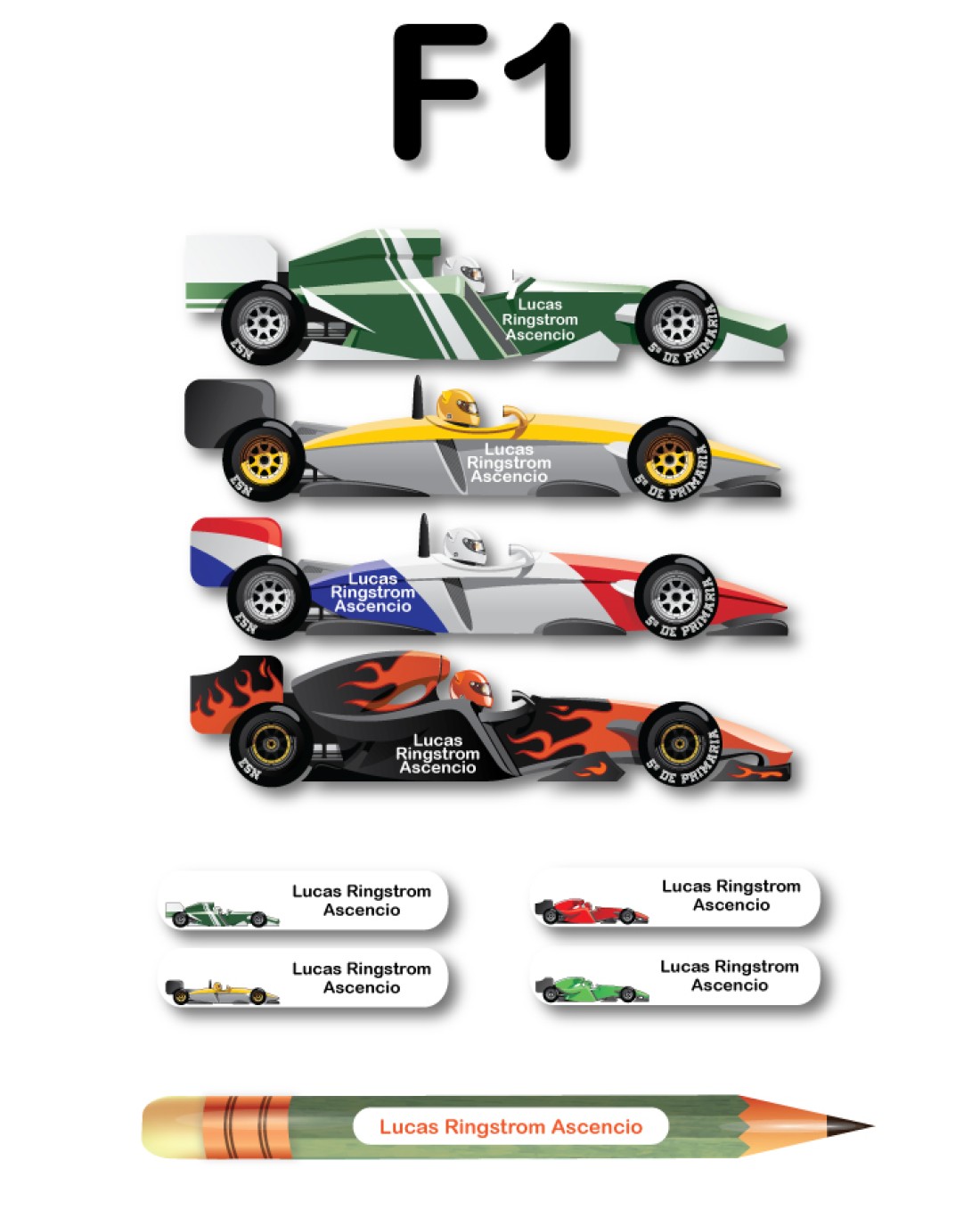 Stampa | Etiquetas Adhesivas para Escuela | Stampa México - Resistentes ...