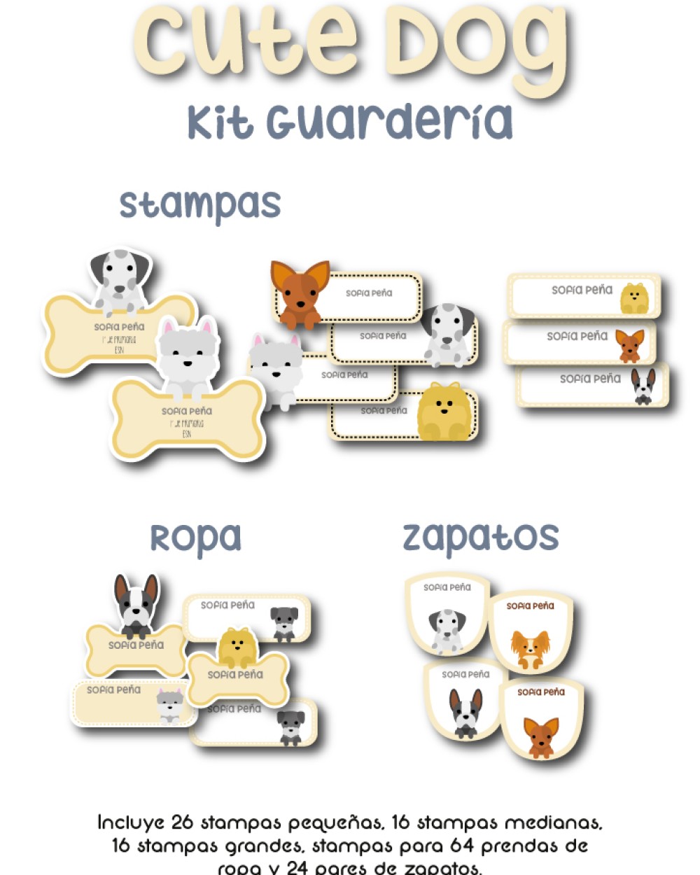Kit Guarderia Cute Dog - Kit Guardería Cute Dog\
