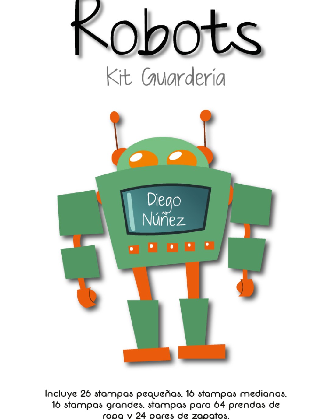 Kit Guarderia Robots - Kit Guardería Robots\