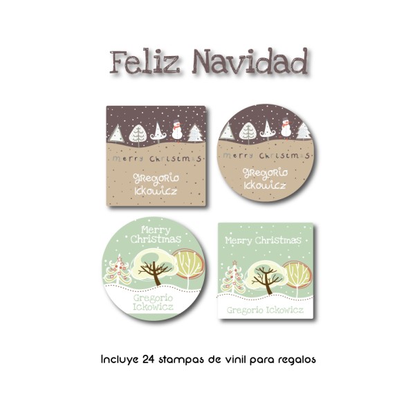 Stampa | Etiquetas para Regalos de Navidad | Personaliza tus Regalos