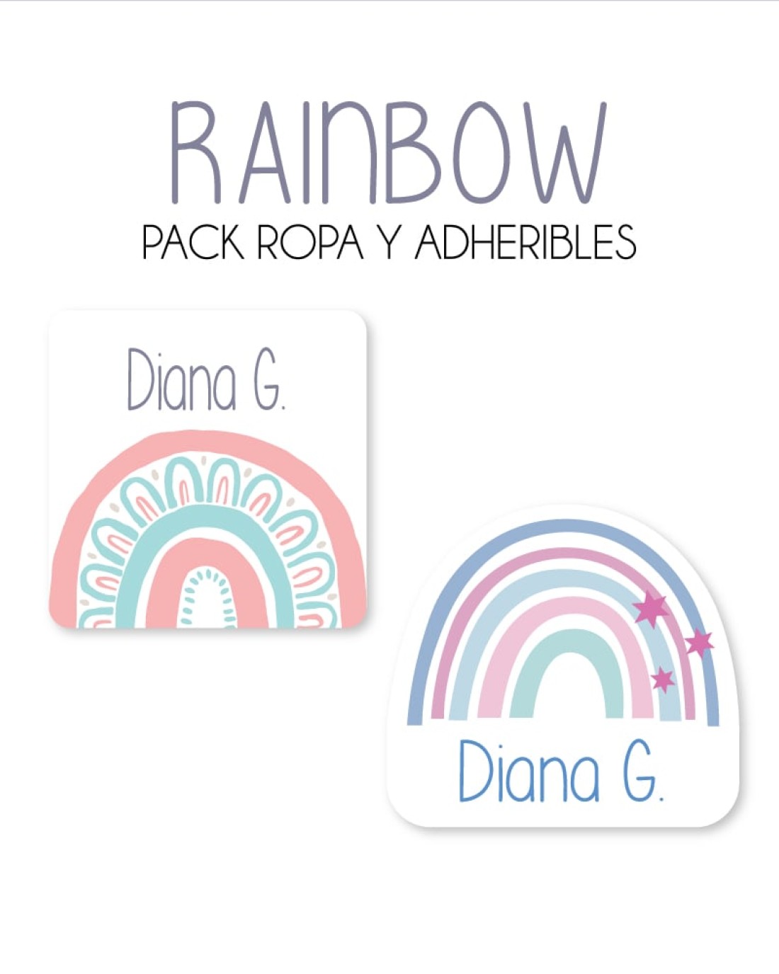 Pack Ropa y Escuela Rainbow - Pack Clothes & School Rainbow\