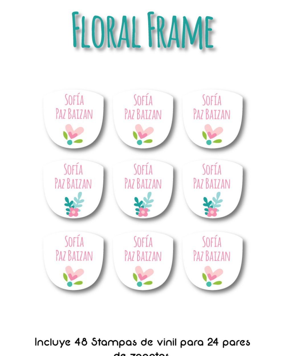 Pack Back to School Floral Frame - Pack Back to School Floral Frame\