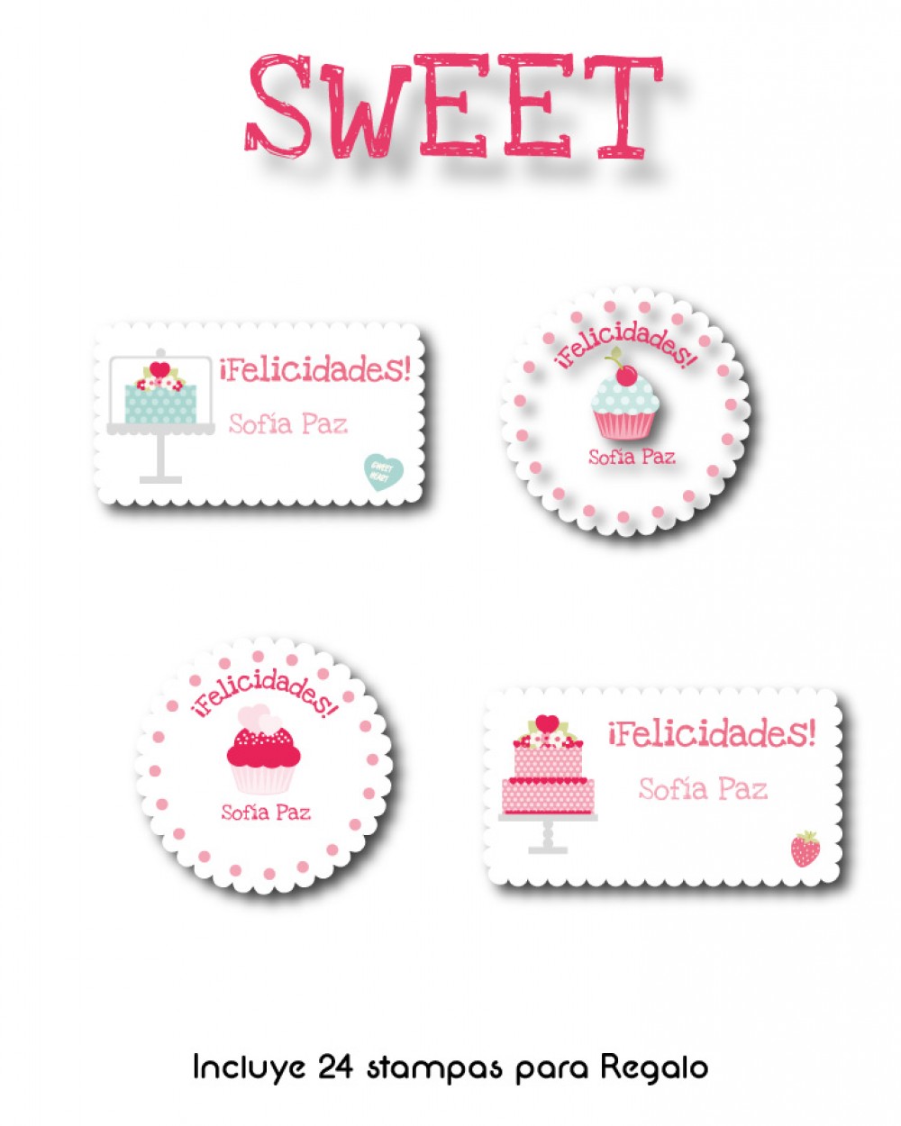 Stampa | Etiquetas para Regalos | Personaliza Fiestas Infantiles