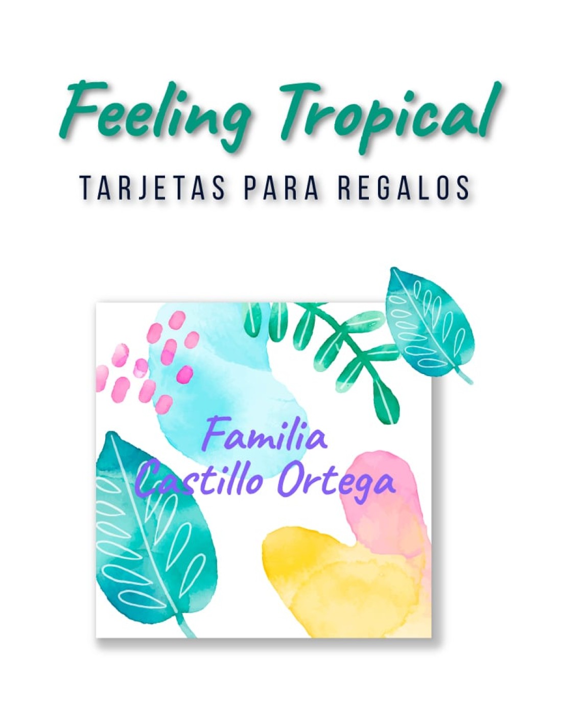 Tarjeta Regalo Feeling Tropical - Tarjeta Regalo Feeling Tropical\